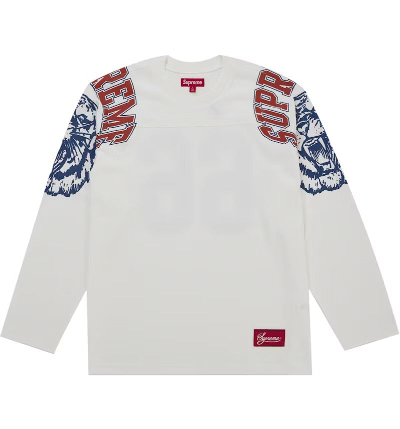 Supreme Mascot Long-Sleeve Football Top White’ – Sneaker Bar